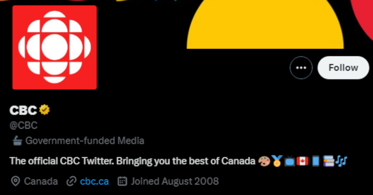 Twitter slaps “Government-funded Media” label to CBC's account - B.C ...